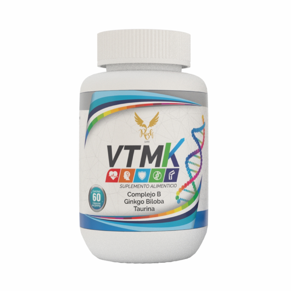 VTMK, Ginkgo biloba, maca, damiana, jengibre, vitamina B1 ...