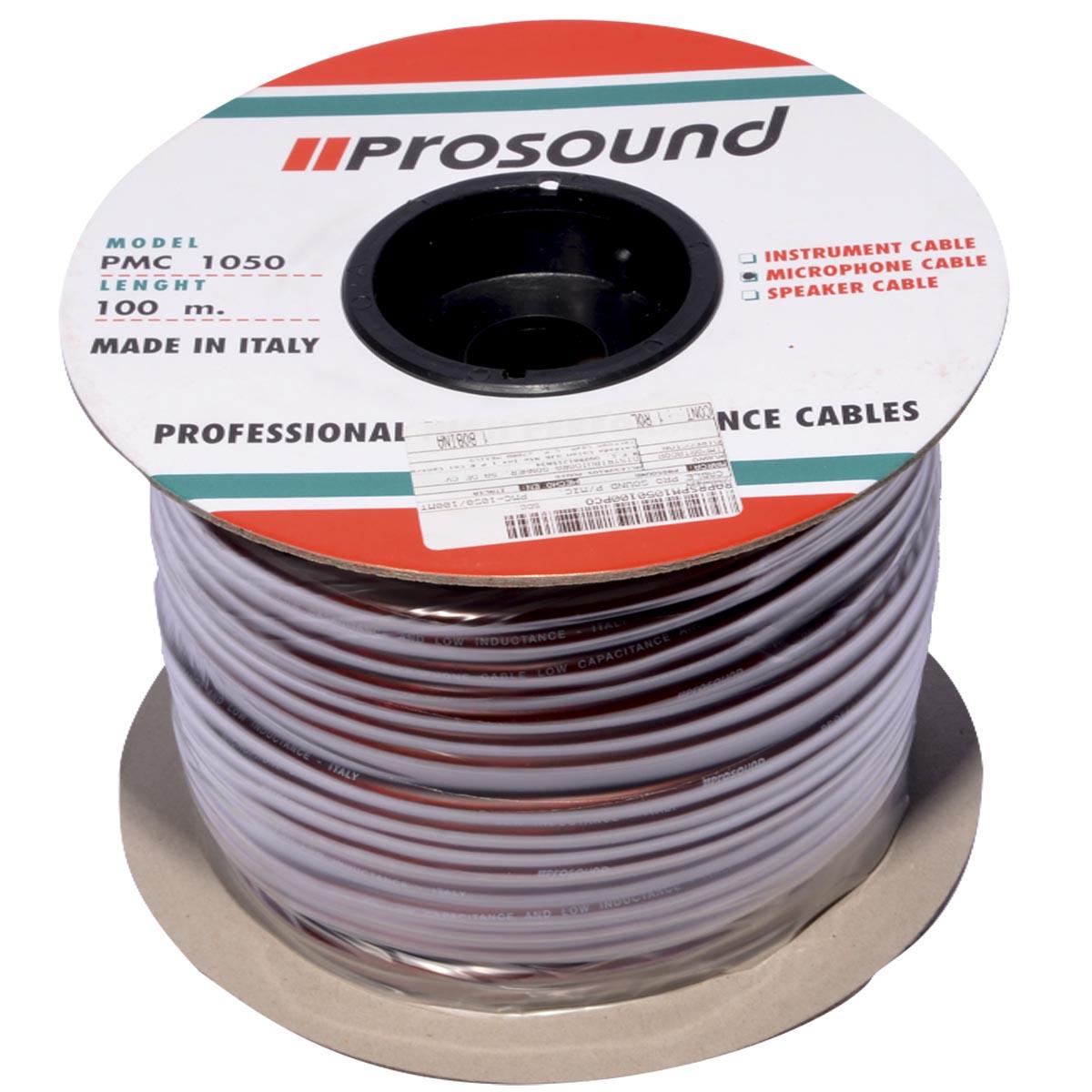 Cable P/micrófono Prosound PMC- 1050 Profesional 100 Metros.