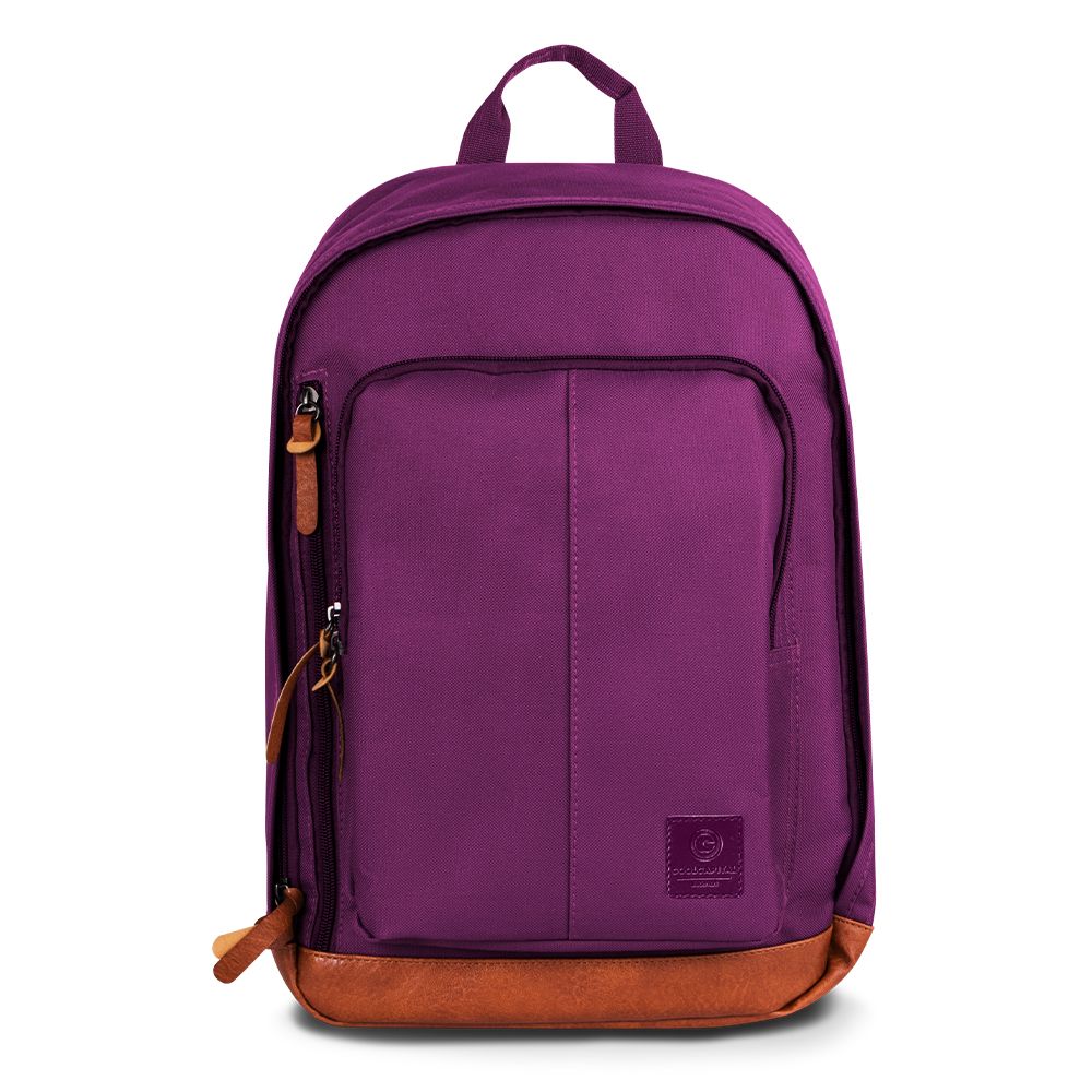 Mochila Para Laptop 15 Pulgadas Berlín Cool Capital Color Morado