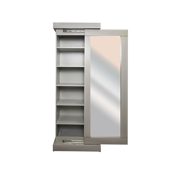 Zapatera multifuncional con espejo de cuerpo completo puerta corrediza ...