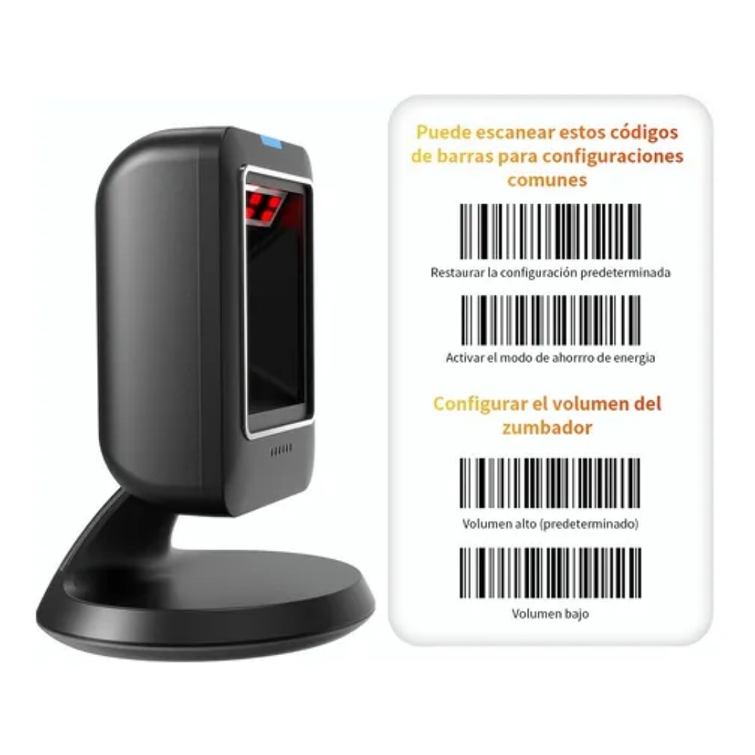 Lector De Código De Barras Omnidireccional 1d/2d/qr Con Usb