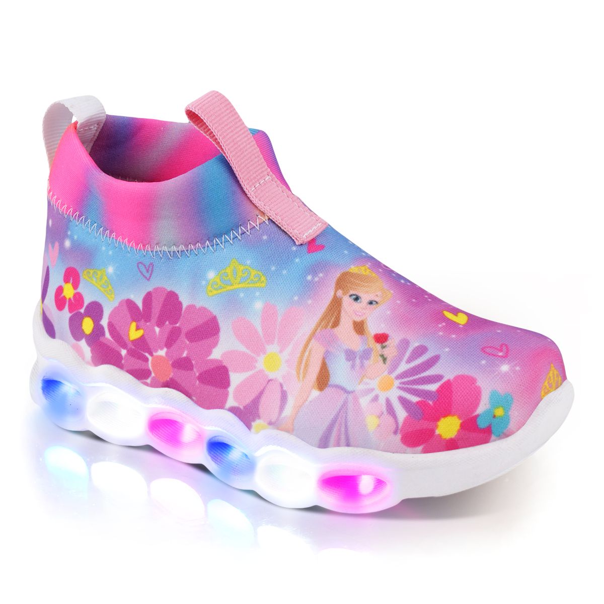 Tenis con Luces para niña marca Nick & Wick Modelo 4362 Princesa.