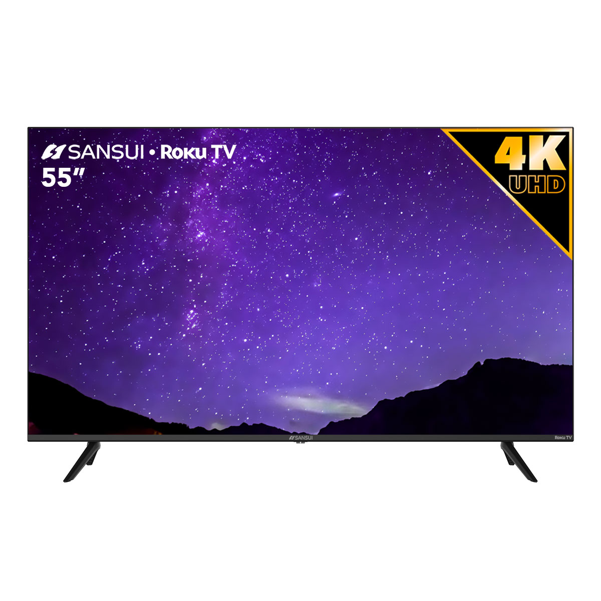 Pantalla SANSUI 55 Roku 4K, UHD, Smart, SMX55P7UR (Reacondicionado A ...