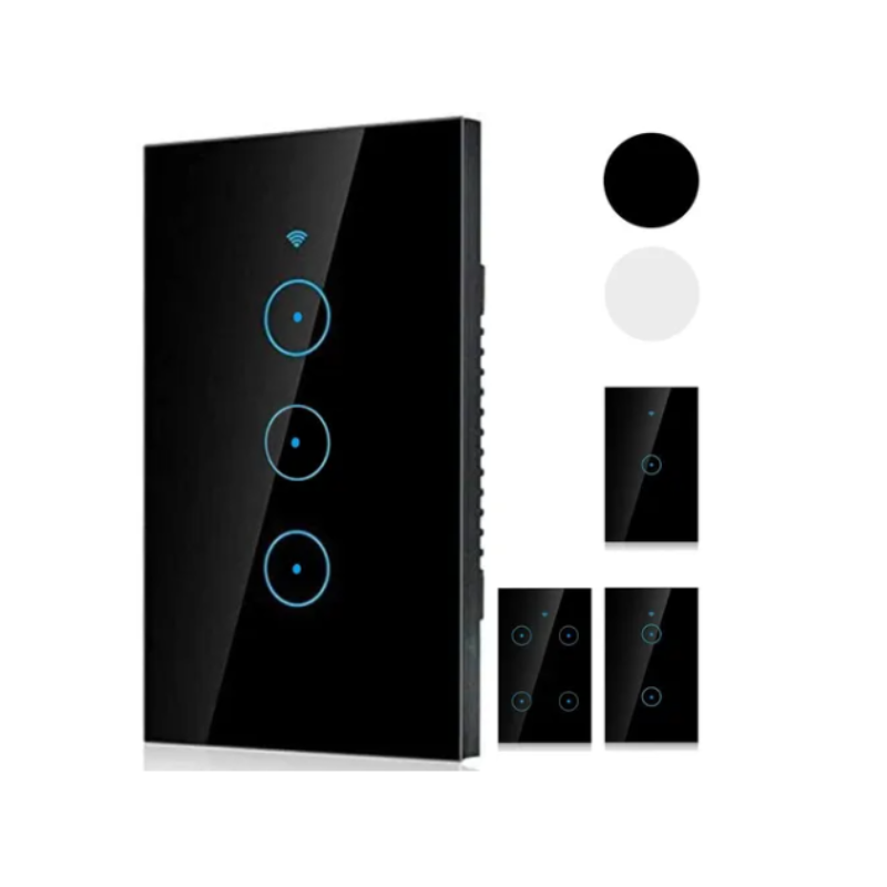 Interruptor Luz Pared Inteligente Wifi 3 Vías,color Opcional