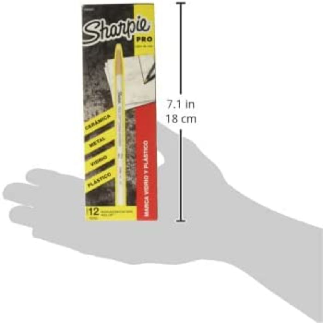 SHARPIE Marcador de cera blanco 12 piezas