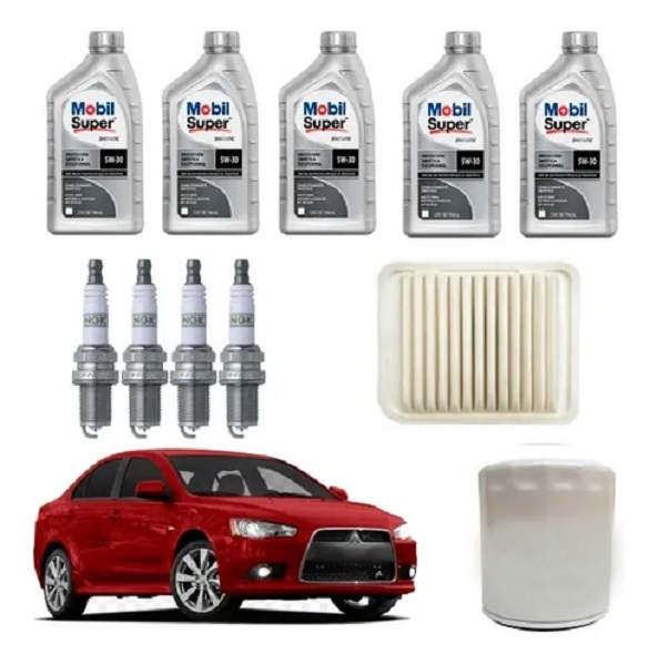 Kit Afinacion Mitsubishi Lancer 2.4 Aceite Sintetico 5w30