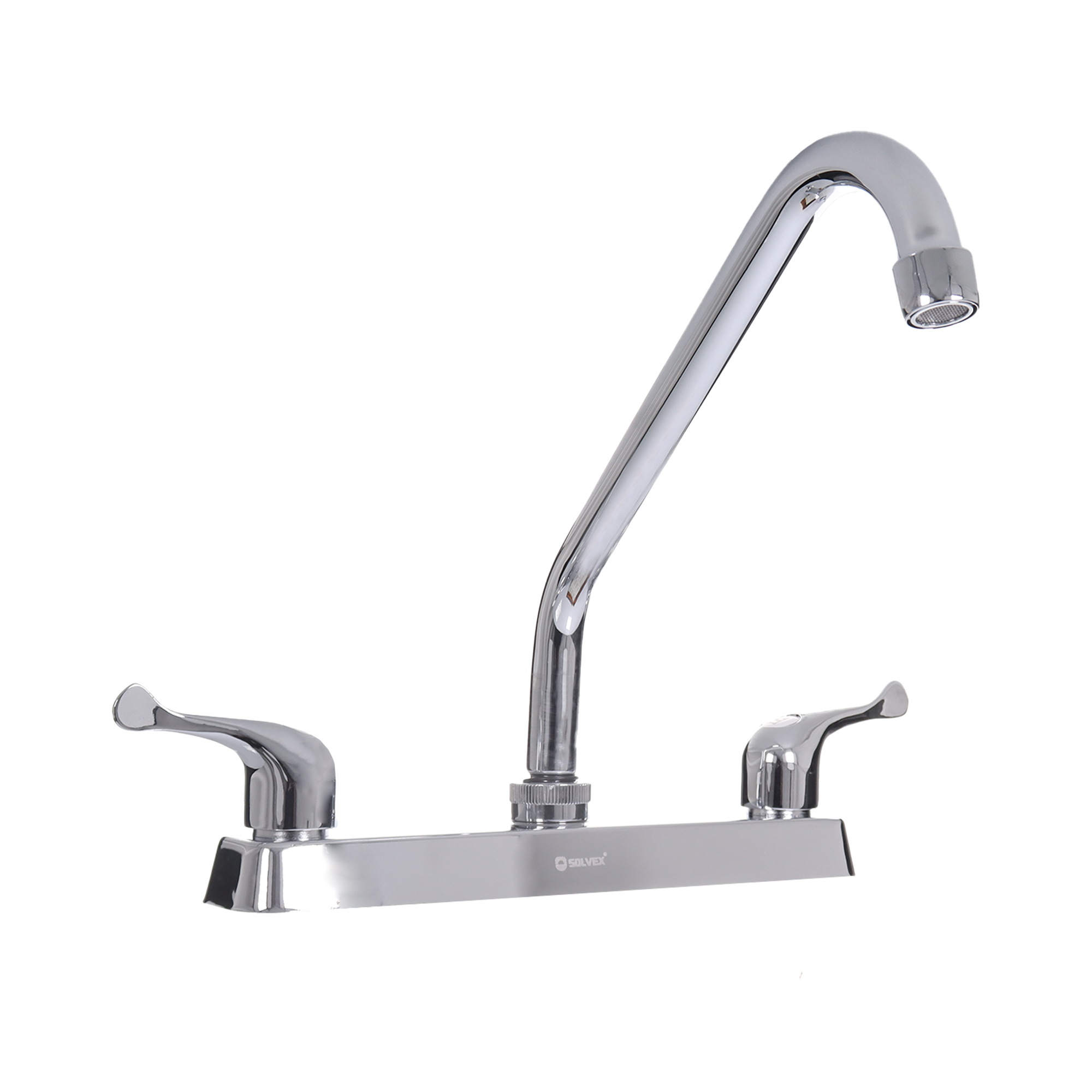 Llave Mezcladora Solvex Fregadero Acero Inoxidable Cromo.