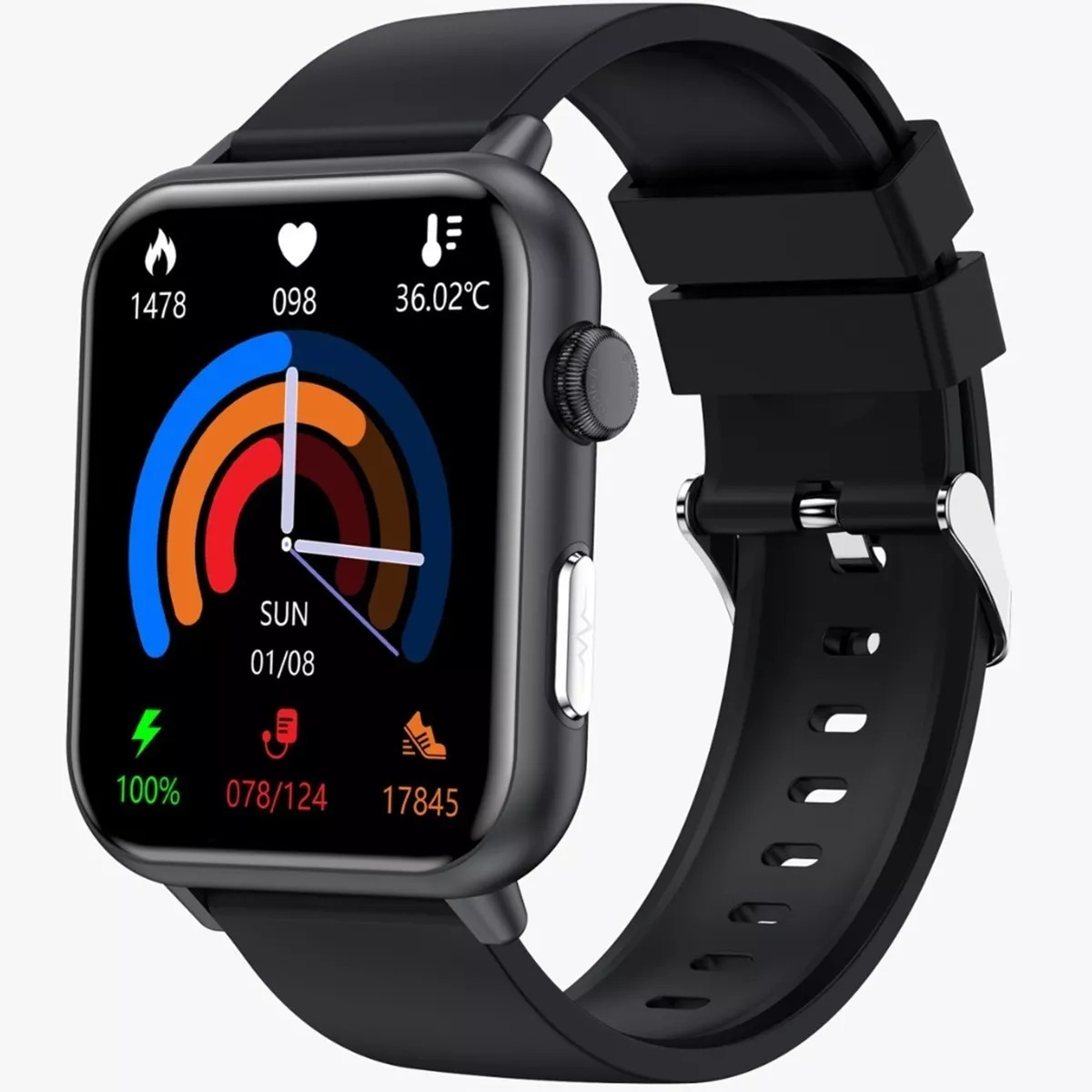 Smart Watch Reloj Inteligente E200 Silicon Full Hd FRALUGIO.