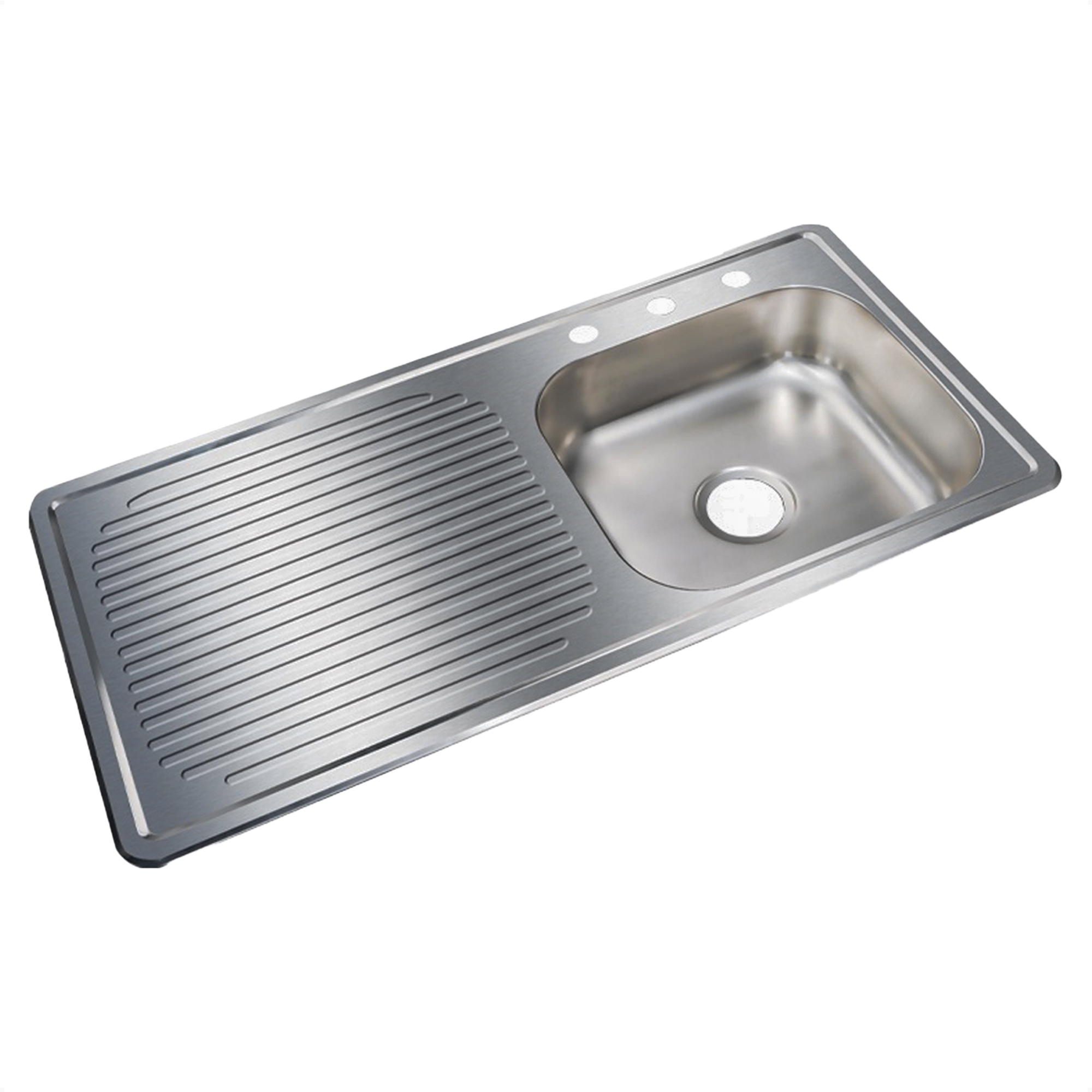 Tarja Cocina Empotrar Acero Inoxidable Lavatrastes Fregadero