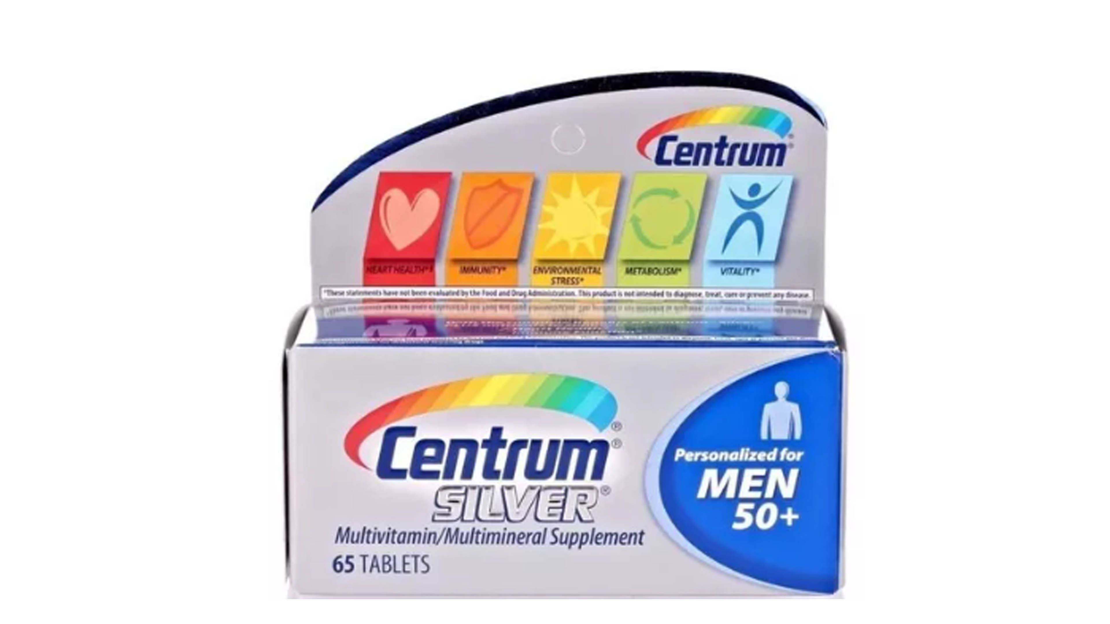 Centrum Silver Hombres 50+ Multivitamínico 65 Tabs Salud Orginal Centrum