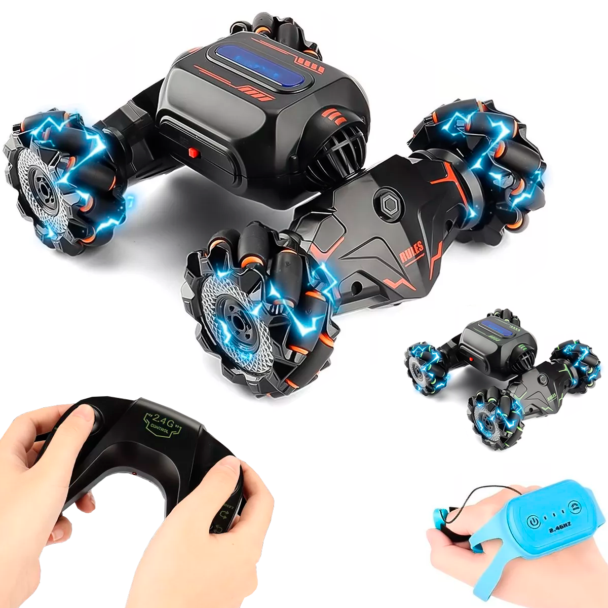 Carro a Doble Control Remoto Coche con Conduccion Bidireccional ...