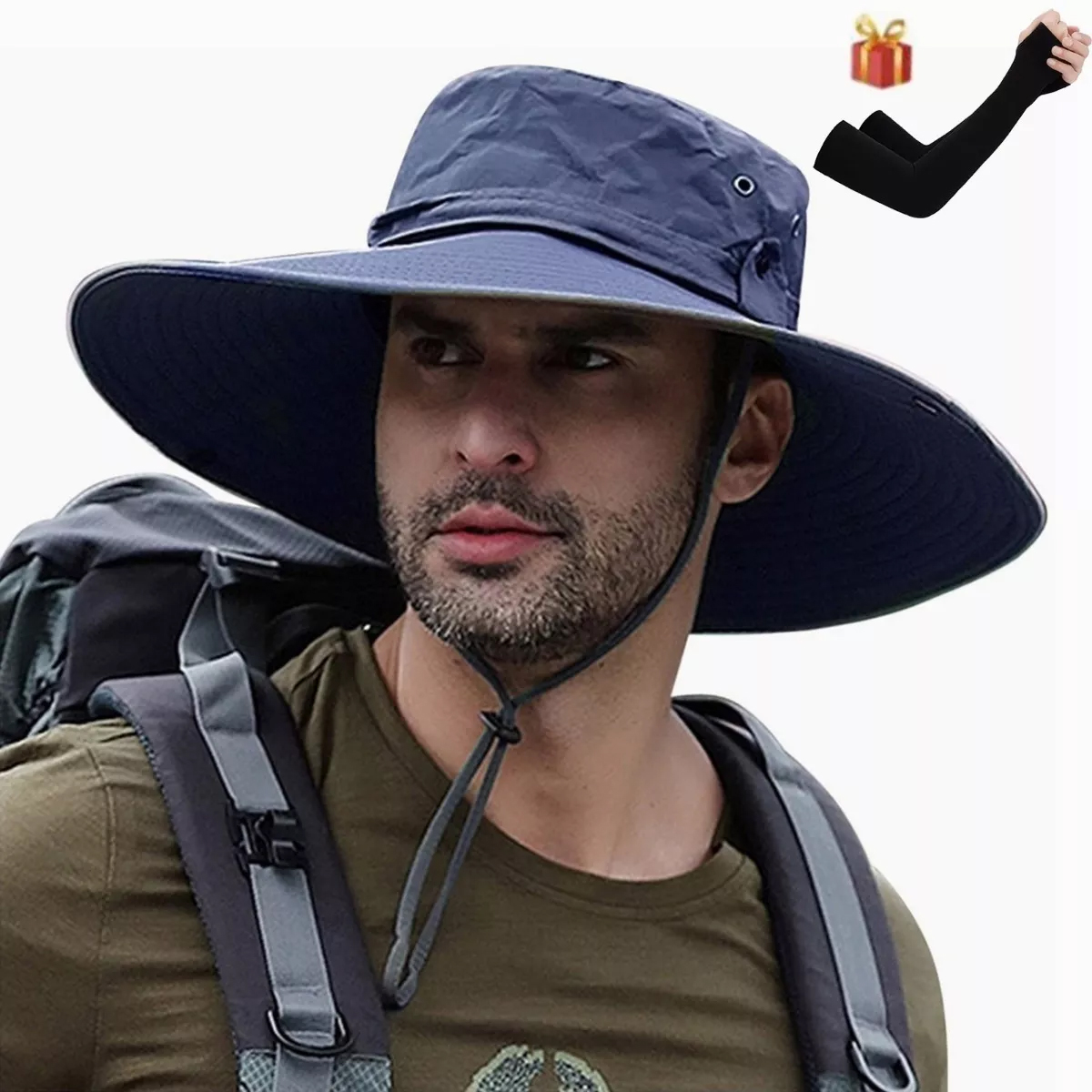 Sombrero De Sol Para Hombre Exterior , Upf 50+ De Cúpula Calor Campo.