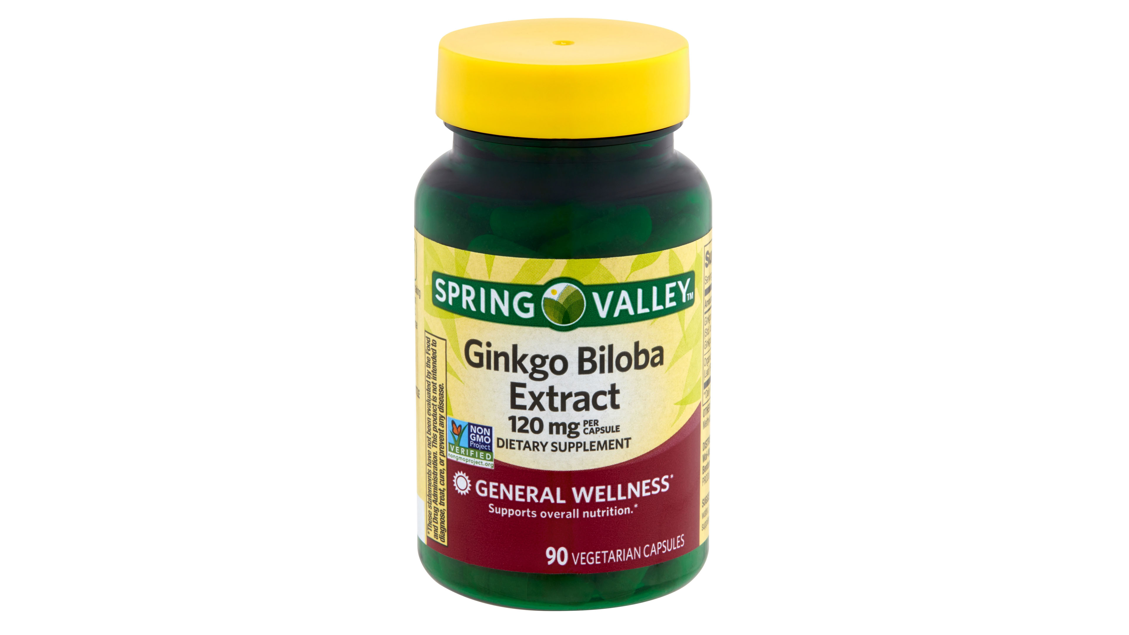 Ginkgo Biloba 120 Mg 90 Caps Ayuda Memoria Reduce Fatiga Spring Valley