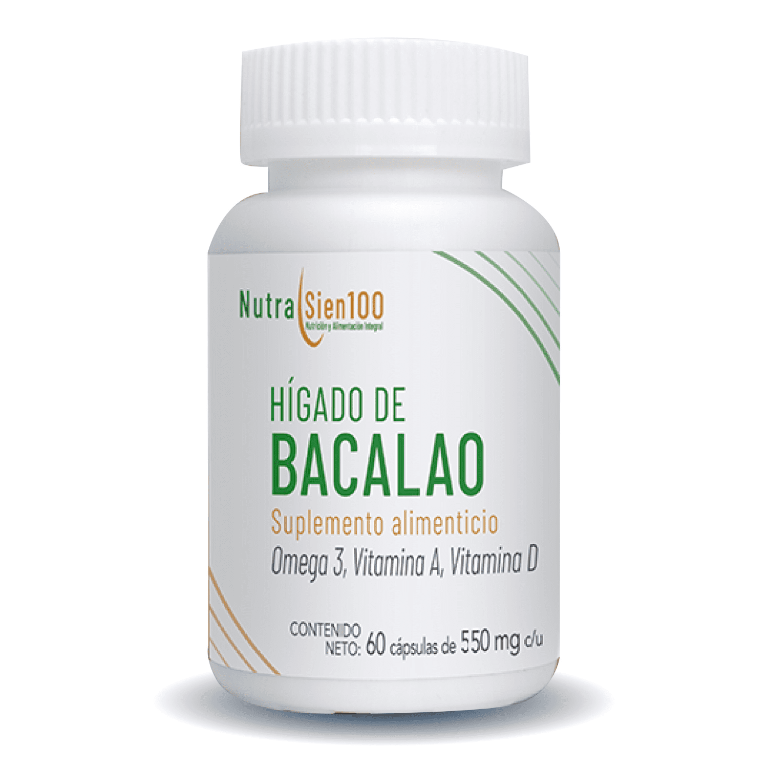 Nutrasien100 Aceite de Hígado de Bacalao en cápsulas con Vitamina A y ...