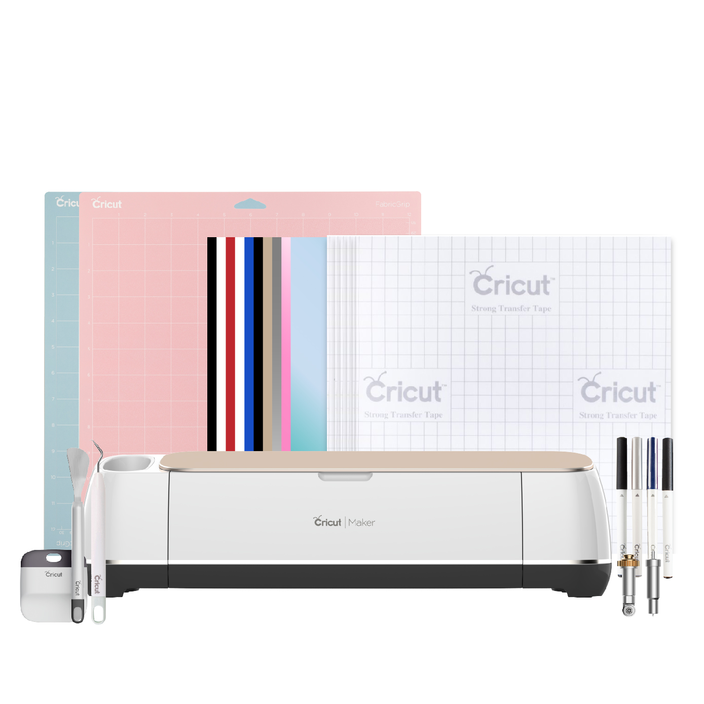 Paquete Plotter Cricut Maker + Variedad de Vinil de Corte y Textil.