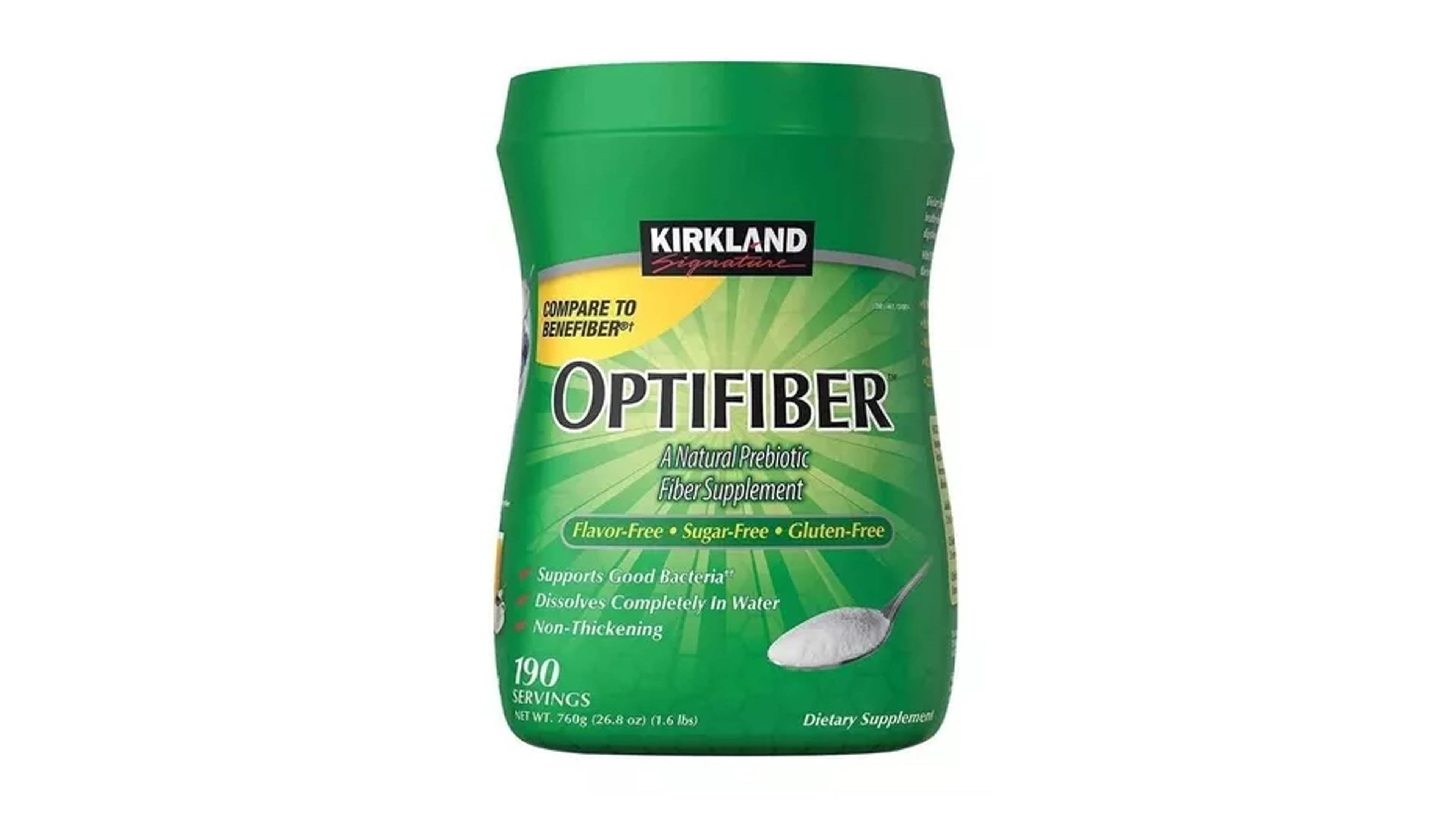 Suplemento Fibra Optifiber Kirkland 190serv Salud Intestinal