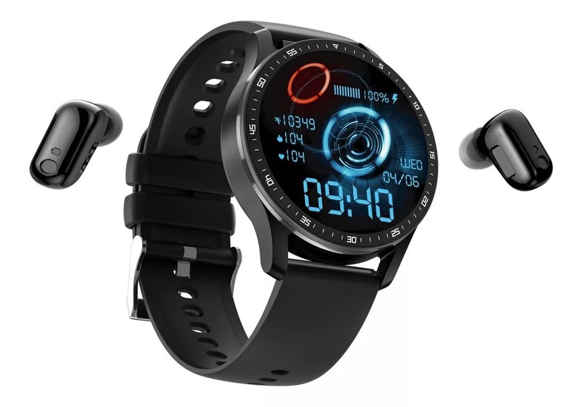 Smartwatch Reloj Inteligente Gt5 2 En 1 Con Audífonos Tws Fralugio