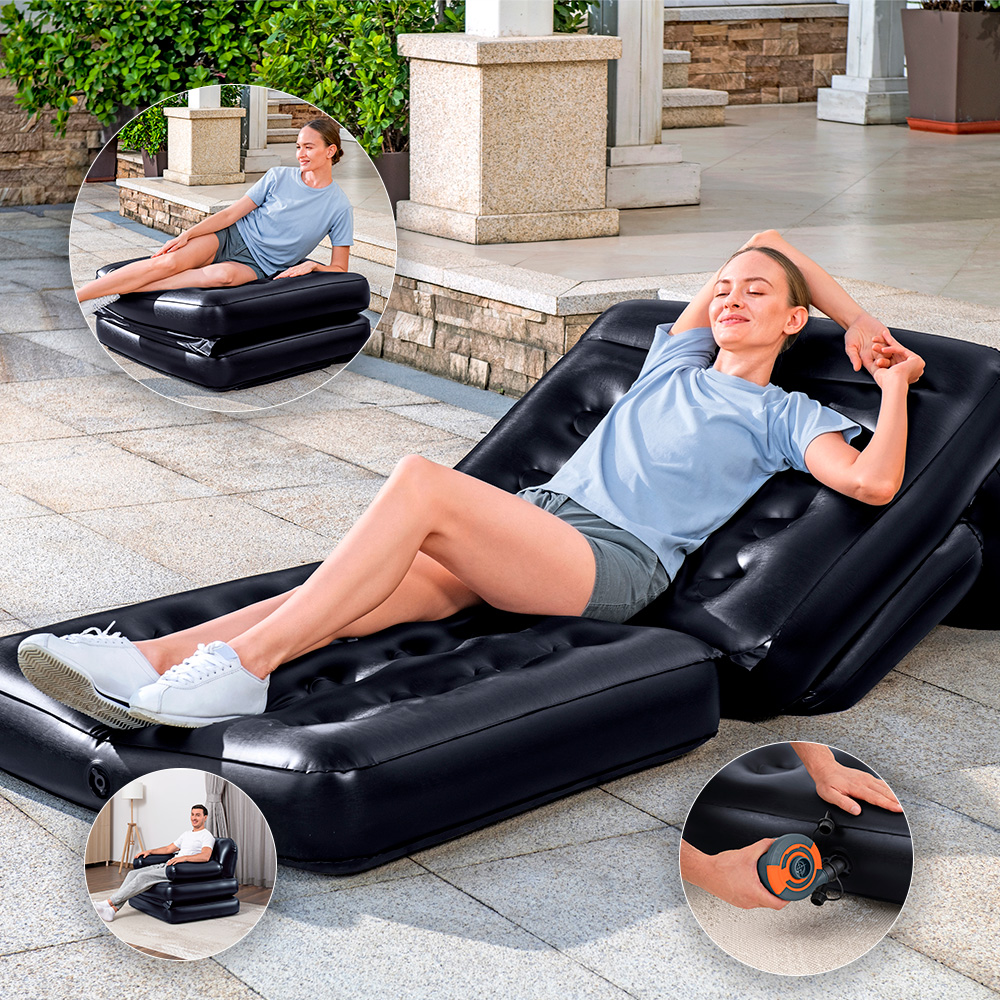 Sillon Inflable Sofá Cama Plegable Multiusos 4 En 1 Bestway
