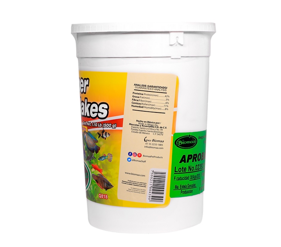 Super Flakes Alimento para peces Tropicales 500g - Biomaa