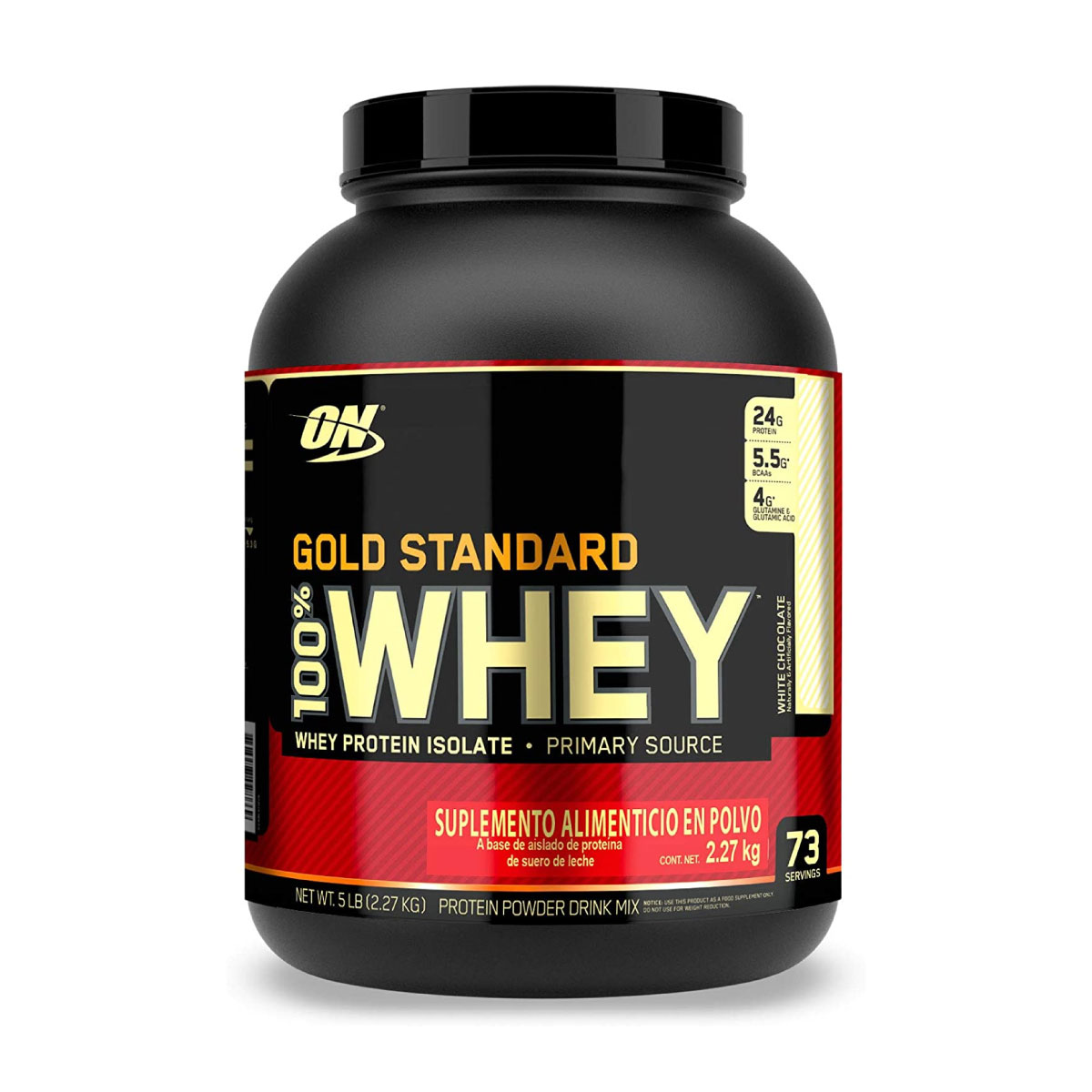Proteina ON Optimum Nutrition Gold Standard 100% Whey 5 lbs 71 Serv. - Fresa.