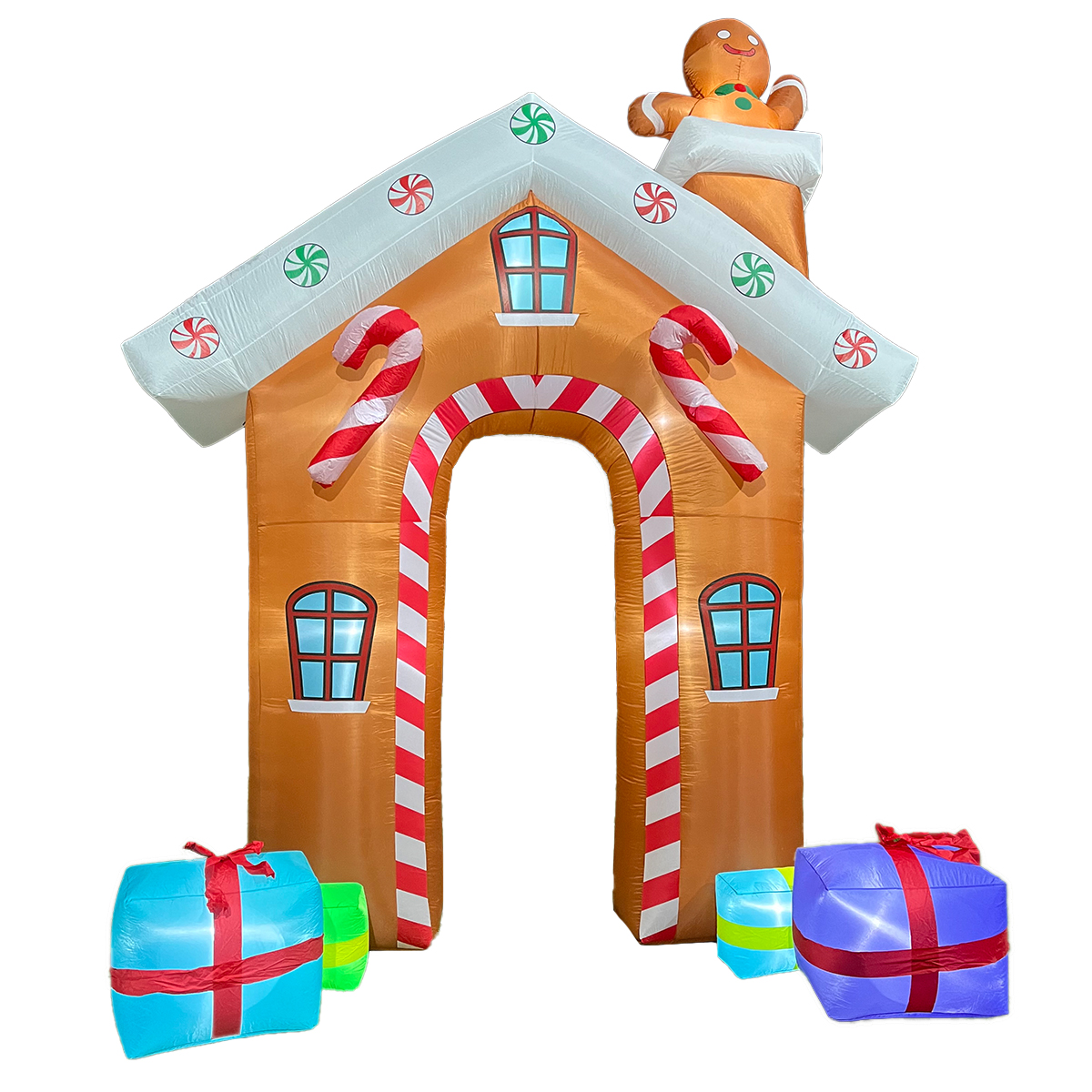 Inflable de Navidad casa Jengibre Gingy Gingerbread MEGA GIGANTE 4M.