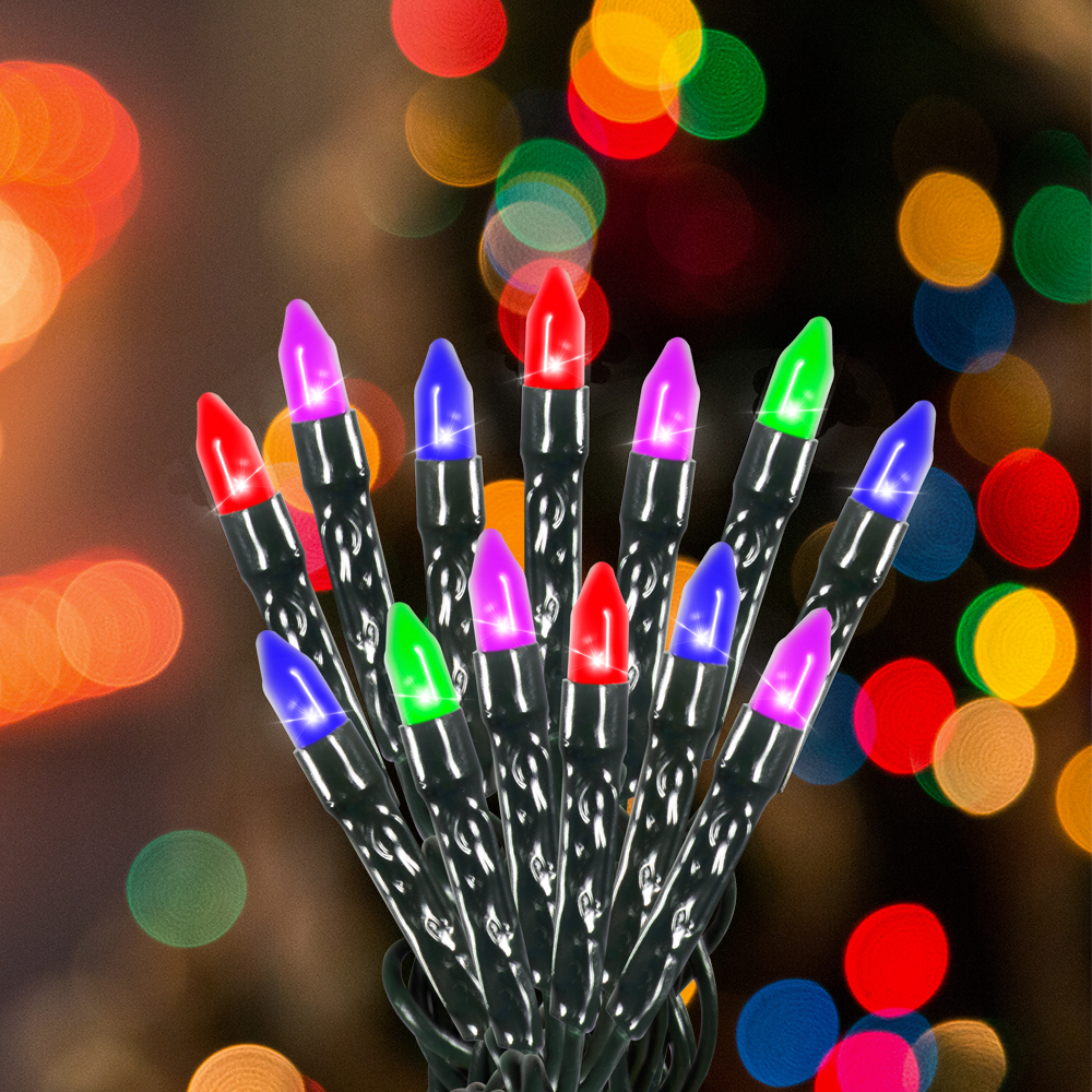 Serie Navideña 140 Led Pico Multicolor 8 Funciones 6.8 Mts