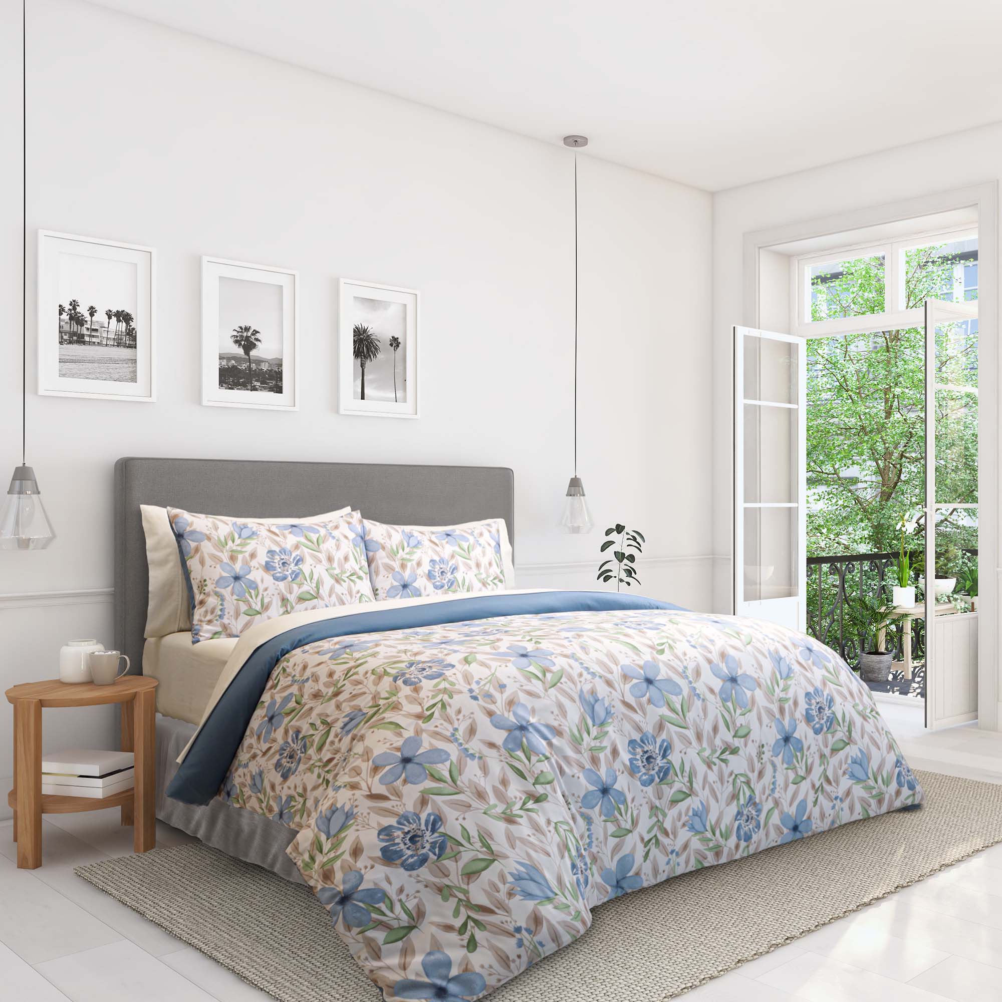 EDREDÓN MATRIMONIAL / QUEEN | AZUL CLARO | KALTEX HOME.