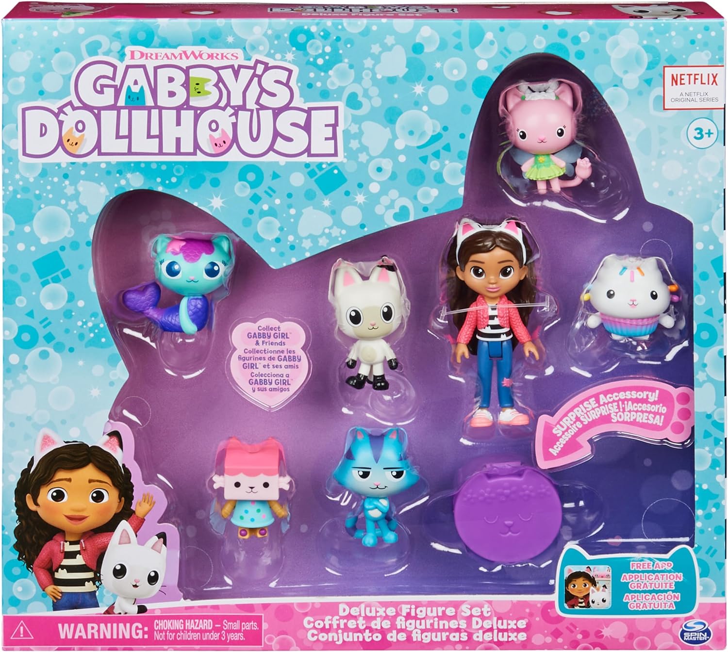 Set Deluxe Figuras La Casa De Muñecas De Gabby Con Accesorio.