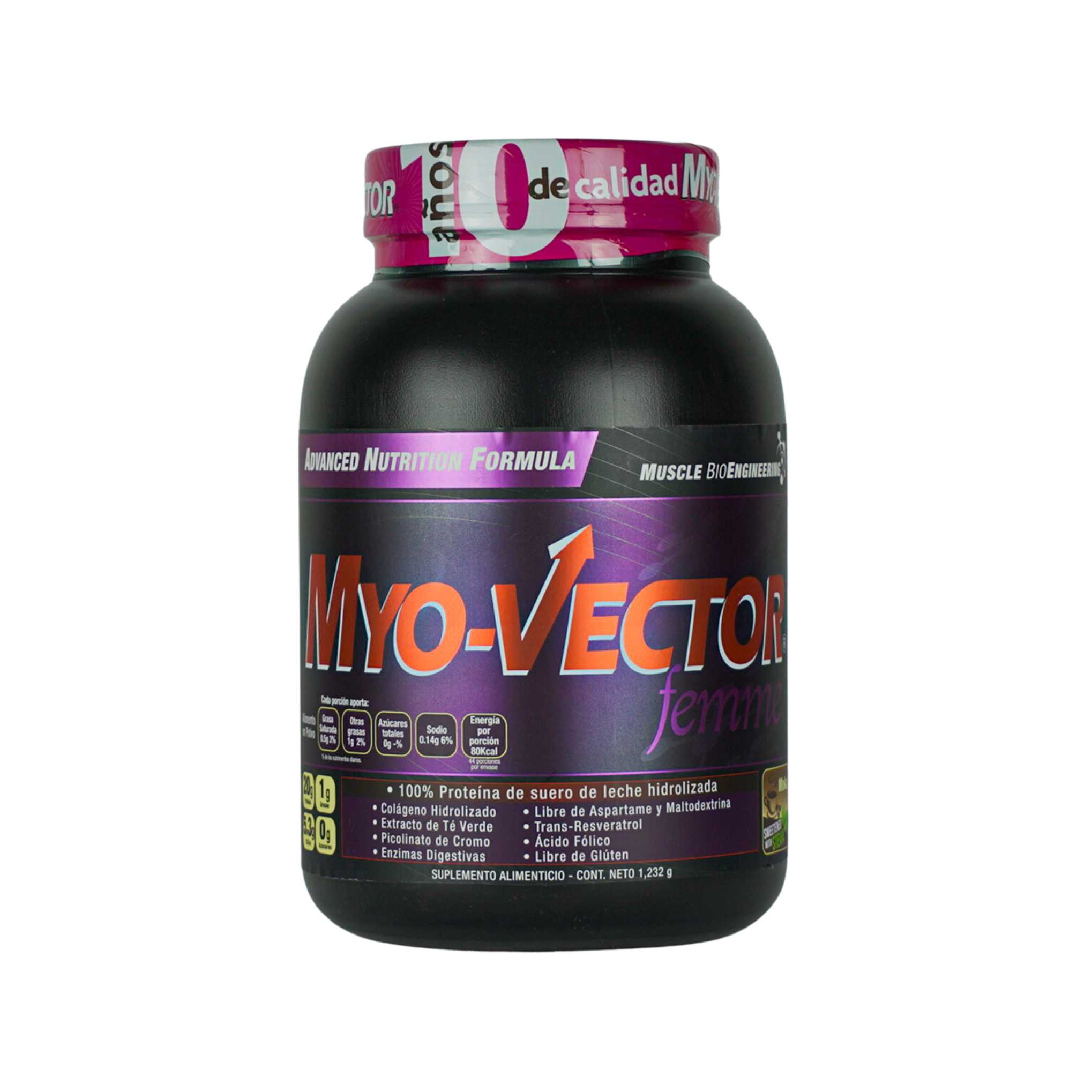 Myo Vector Femme, Moka,100% Proteína de suero de leche hidrolizada ...