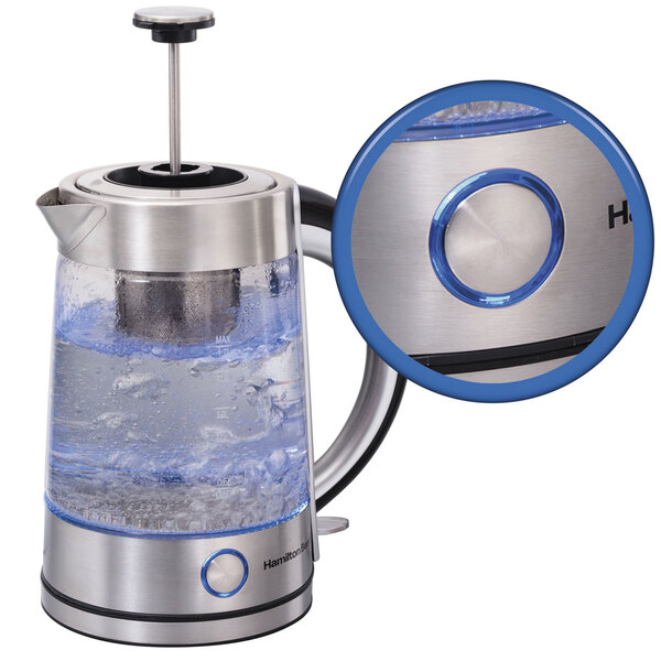 Hamilton Beach Hervidor de vidrio 40868