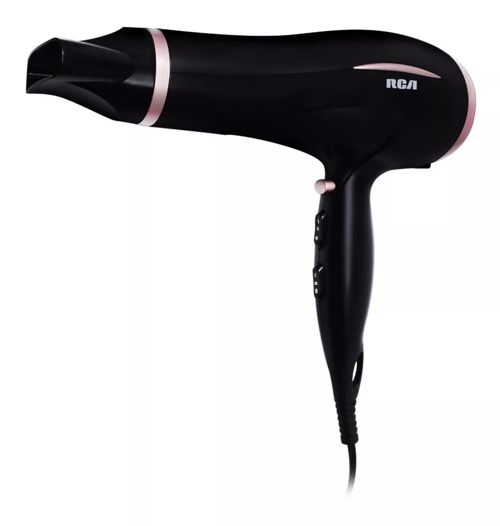 Rca Secadora De Cabello Con Boquilla Desmontable Rc-p15 Color Negro