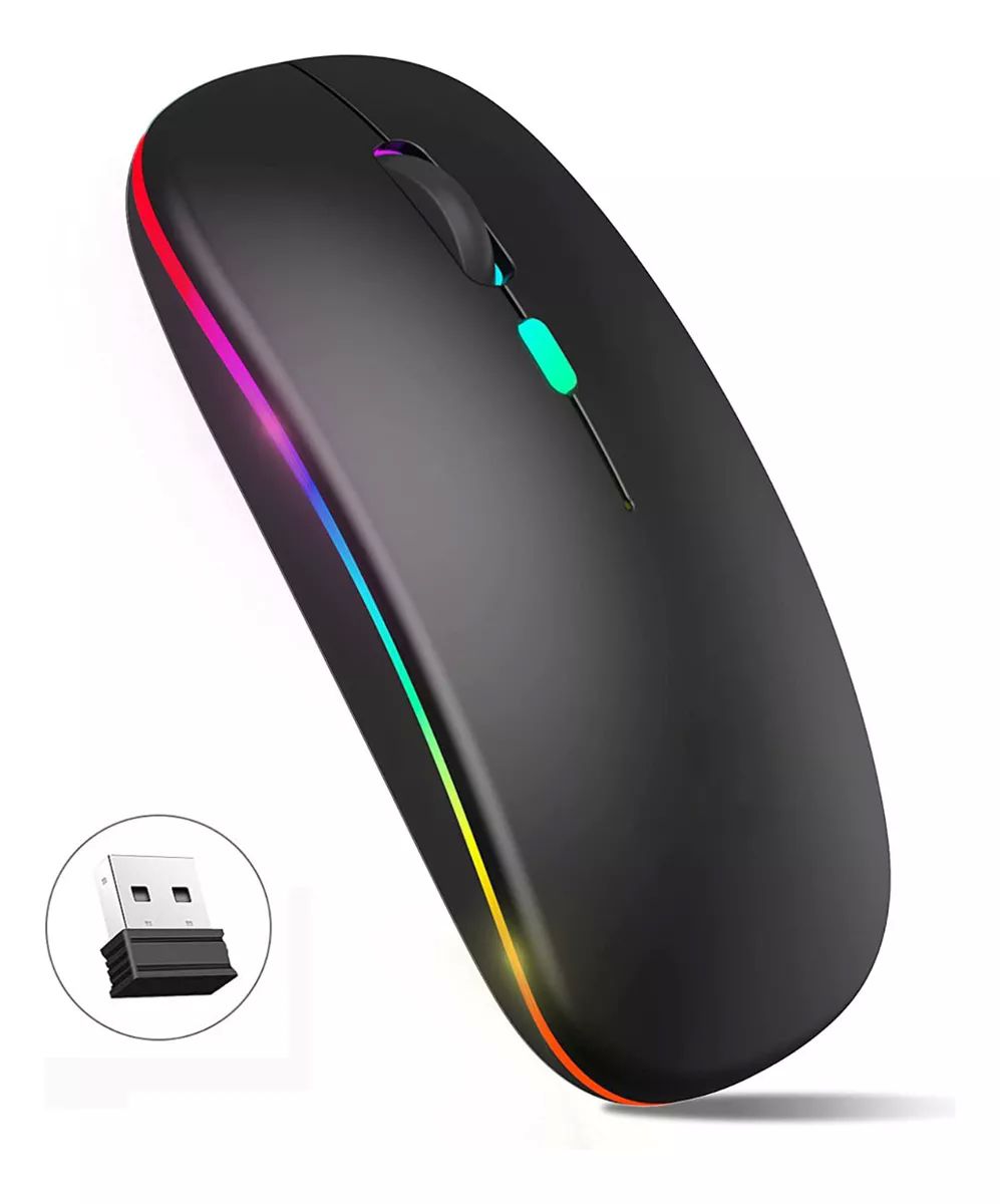 Mouse Inalámbrico Silencioso Bluetooth Ratón 2.4g Recargable