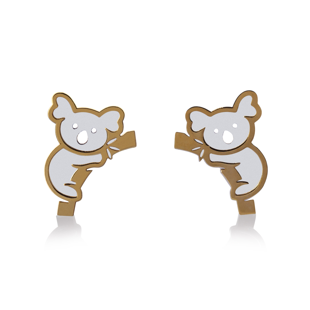 Aretes de oro 14k GIALLO Broquel GIALLO COLLECTION Khoalas de oro ...