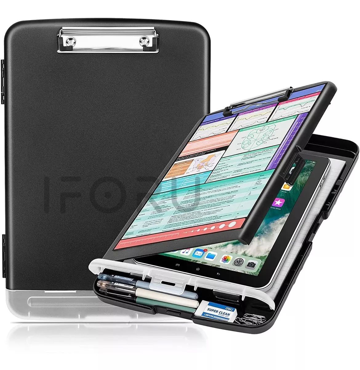 Portapapeles Papeleta Almacena Papele Tabla Clip Carta Iforu.