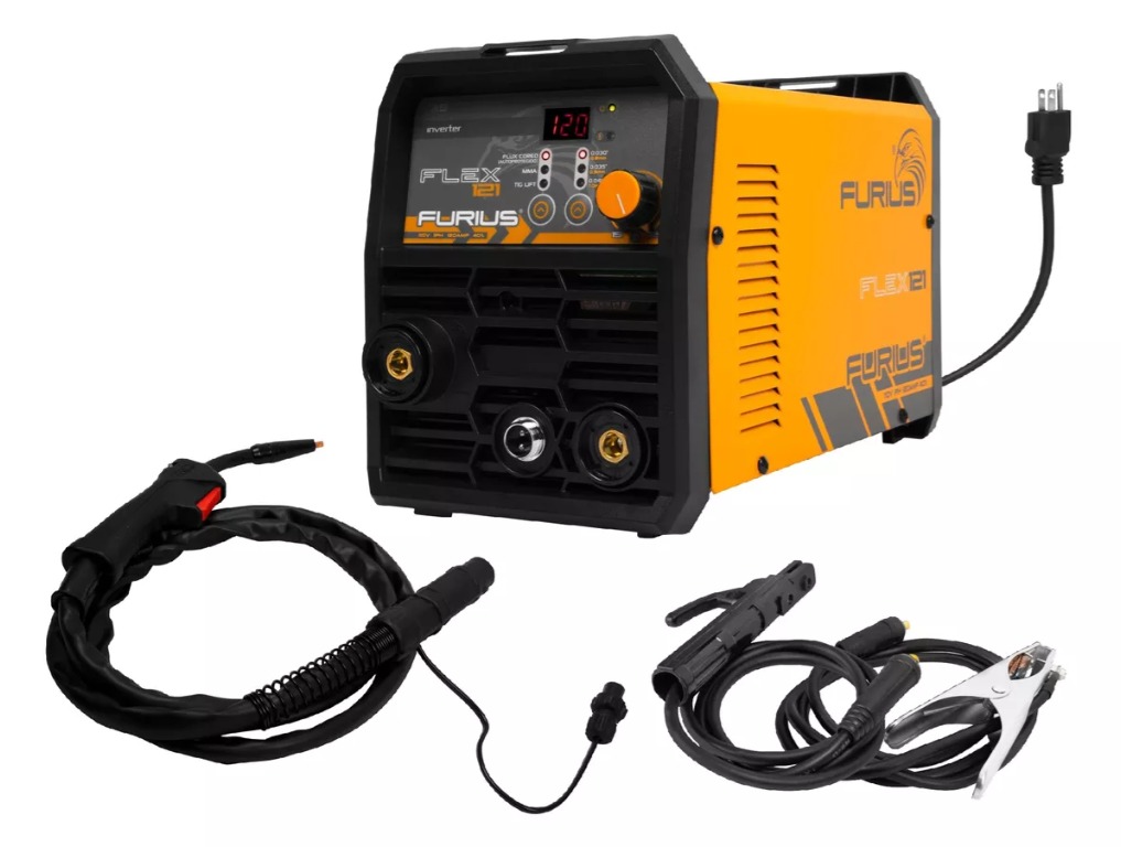 Soldador Inversor Microalambre Furius Flex 121 110v Elec Tig.