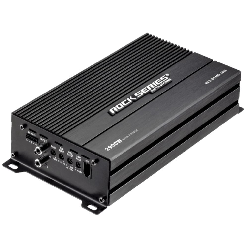 Amplificador Rock Series RKS-R1400.1DM 2900w Max Clase D 1ch Color Negro.