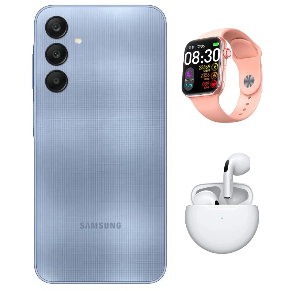 Combo Samsung Galaxy A25 128GB 6GB Ram Smartwatch Buds Pro 6.
