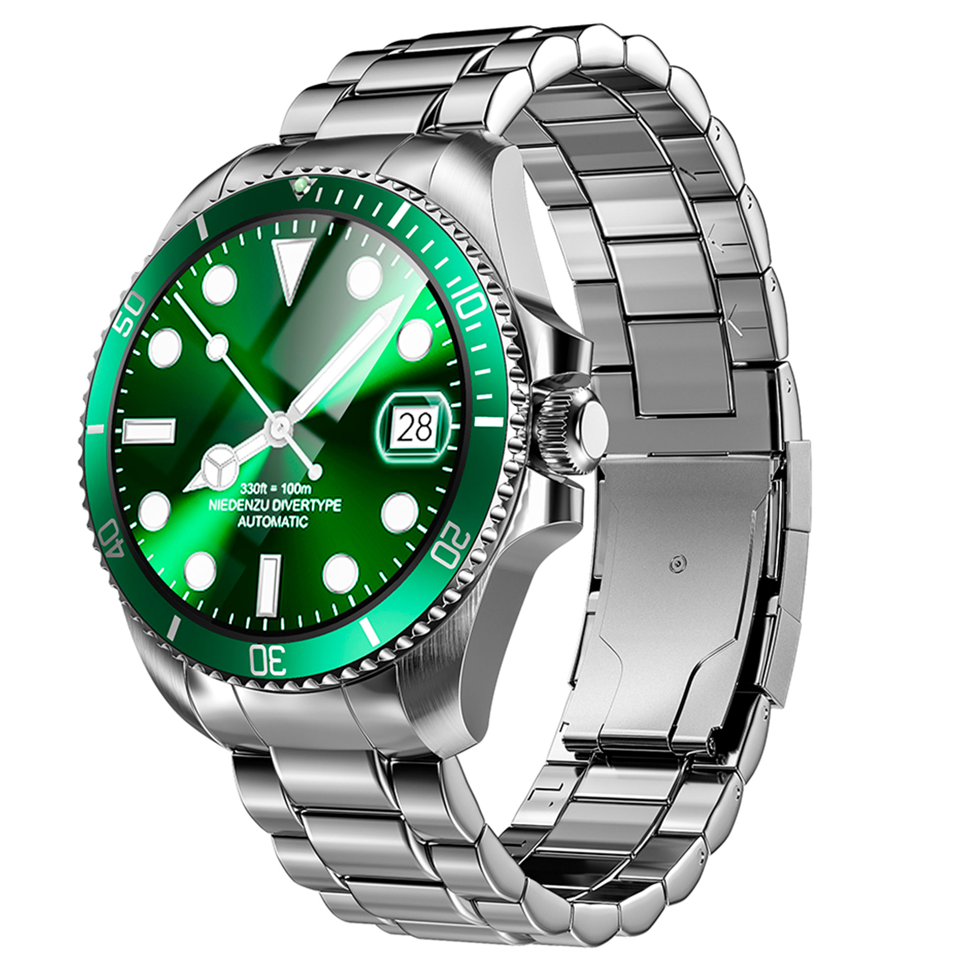 Reloj Smartwatch VAK C1 ACERO SUBMARINE NFC CRISTAL 3D