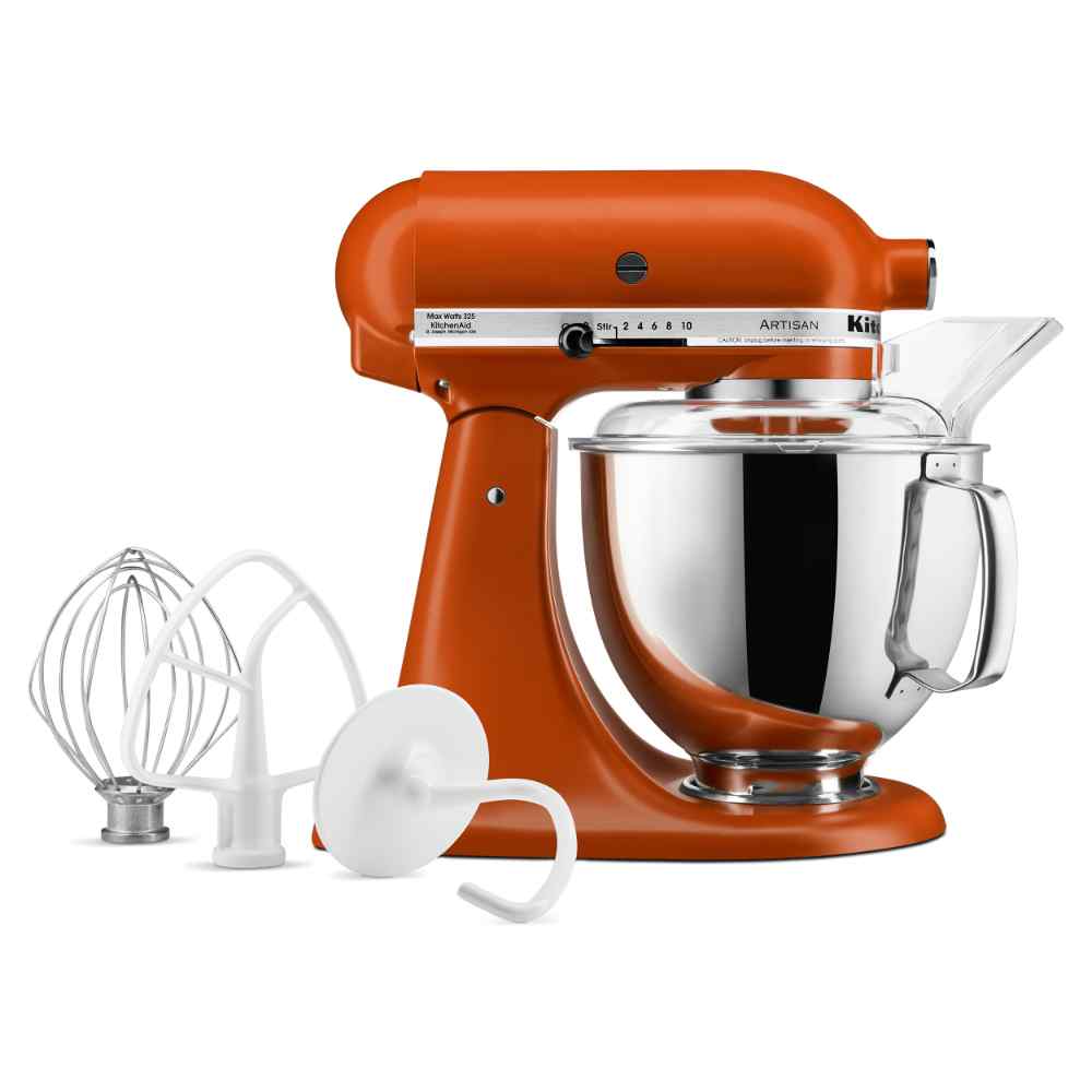 Batidora de pedestal KitchenAid Artisan Naranja 60 Hz 120 V.