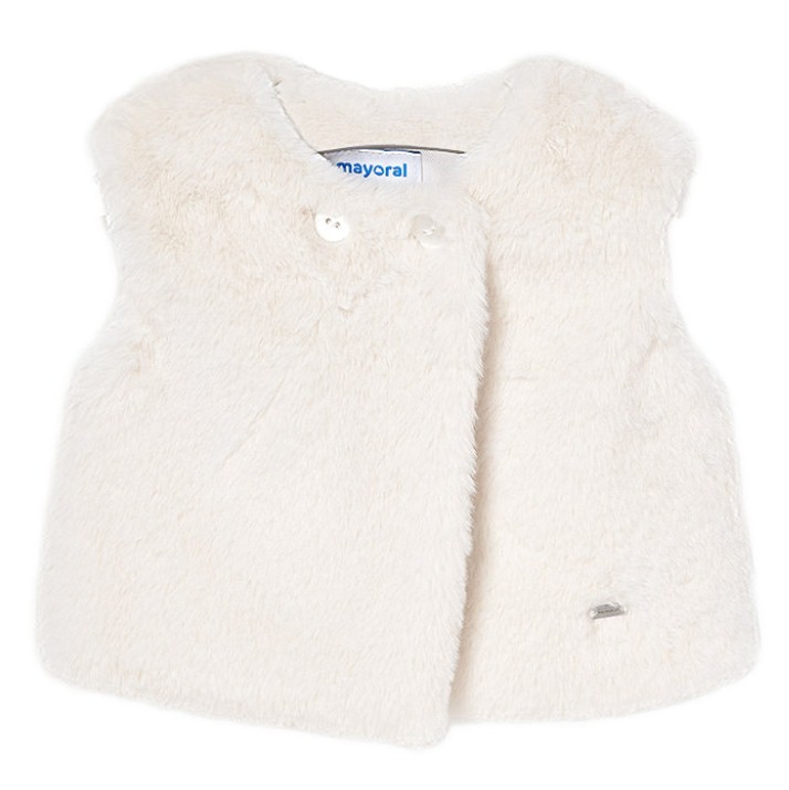 Chaleco Pelo Para Bebé Niña Mayoral Color Lino Mod246262