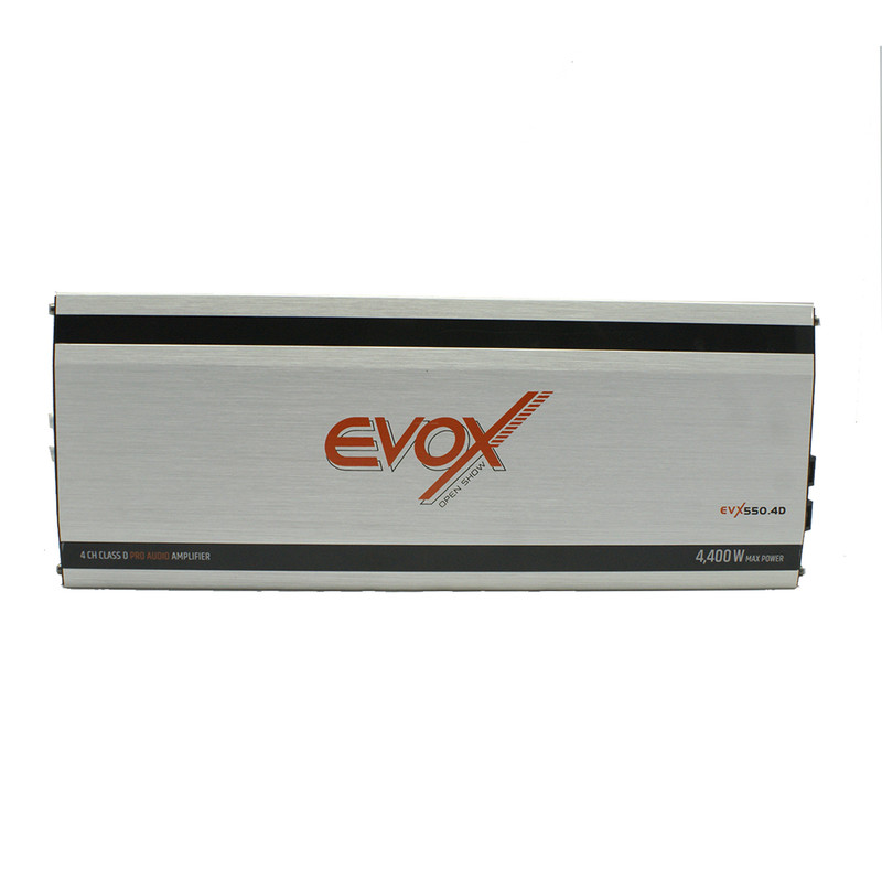 Amplificador EVOX EVX550.4D 4 Canales Clase D 4400W Max Open Show.