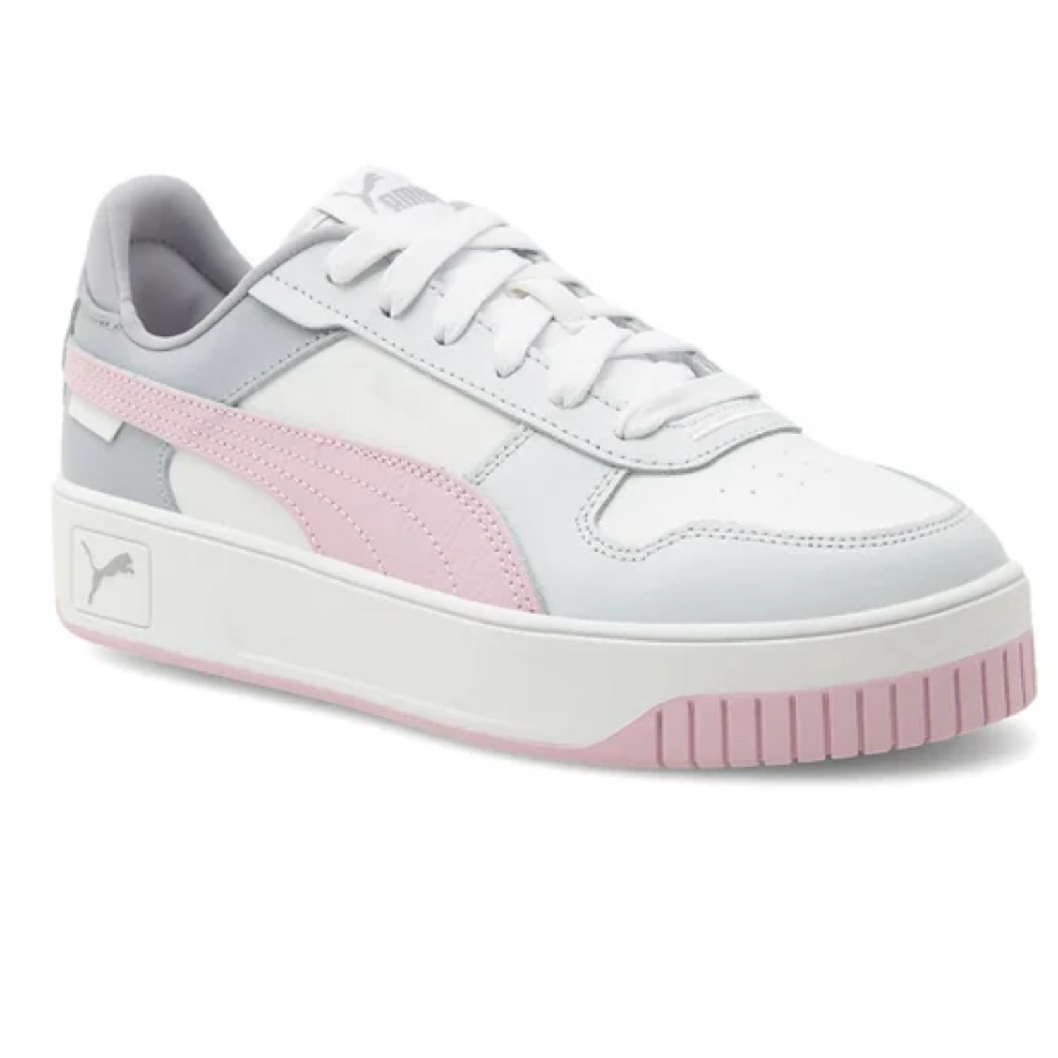 Tenis Casual Puma Carina Street Blanco/rosa De Mujer 389390 23