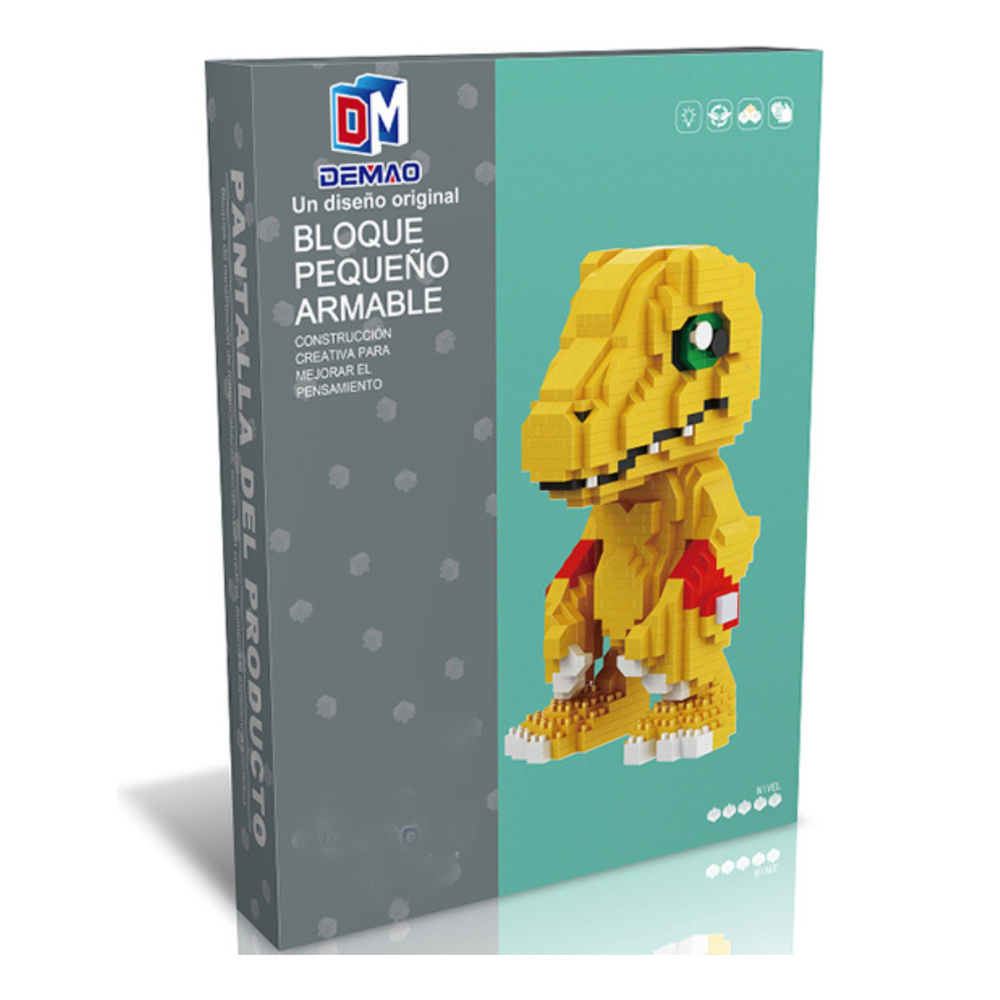 Bloques Armables de Agumon Digimon, Rompecabezas de Agumon, Set de ...