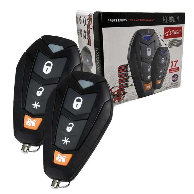 Alarma para Auto Scorpion Venom ALSCVE 17 funciones.