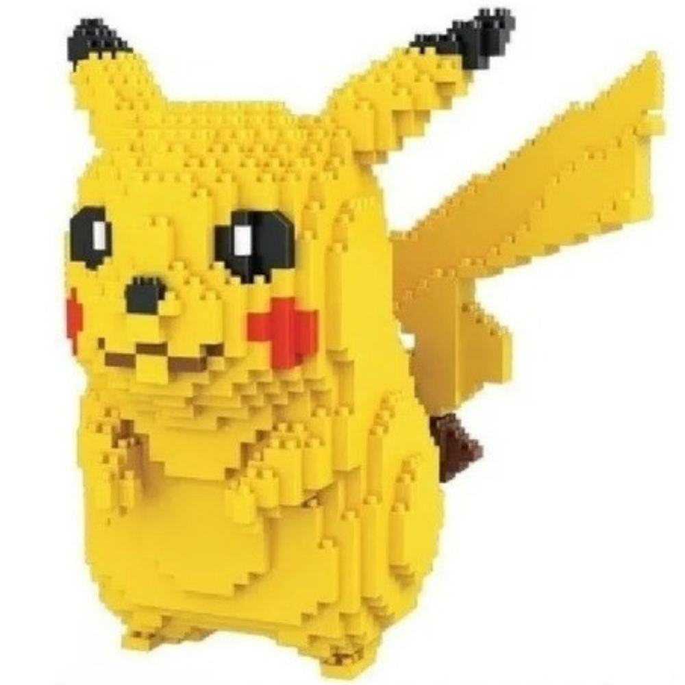 Set Bloques De Construcción 3d Pikachu De Pokemon Mini Block.