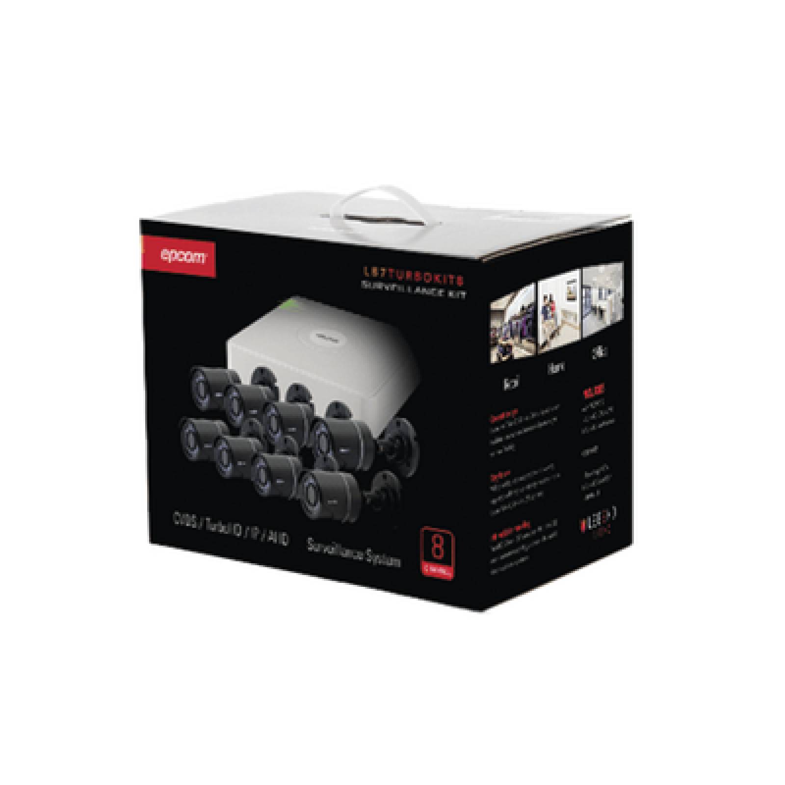 Sistema Completo 8 Cámaras De Metal Bala Turbohd 720p Dvr 8 Canales