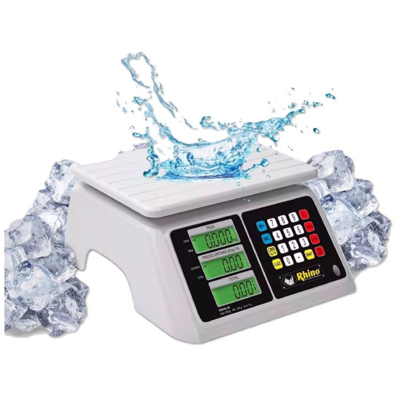 Bascula Multifuncional A Prueba De Agua 40 Kg / 5 G Rhino