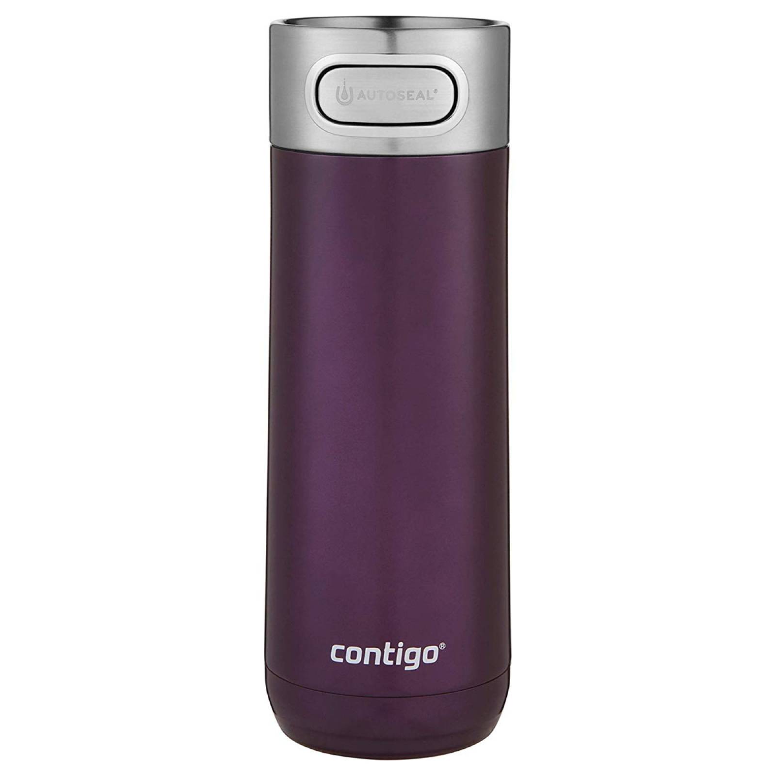 Termo De Viaje 16 Oz Antiderramante Acero Inoxidable Contigo Morado Merlot