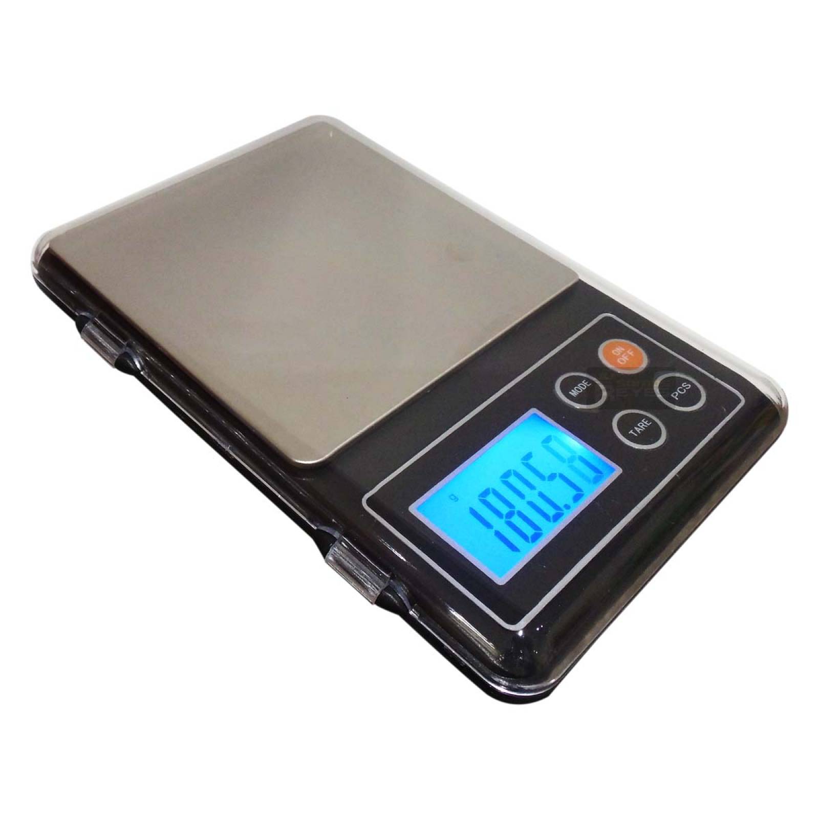 Bascula Lcd Compacta Digital 500 a 0.01 Gr De Pilas STB OBI