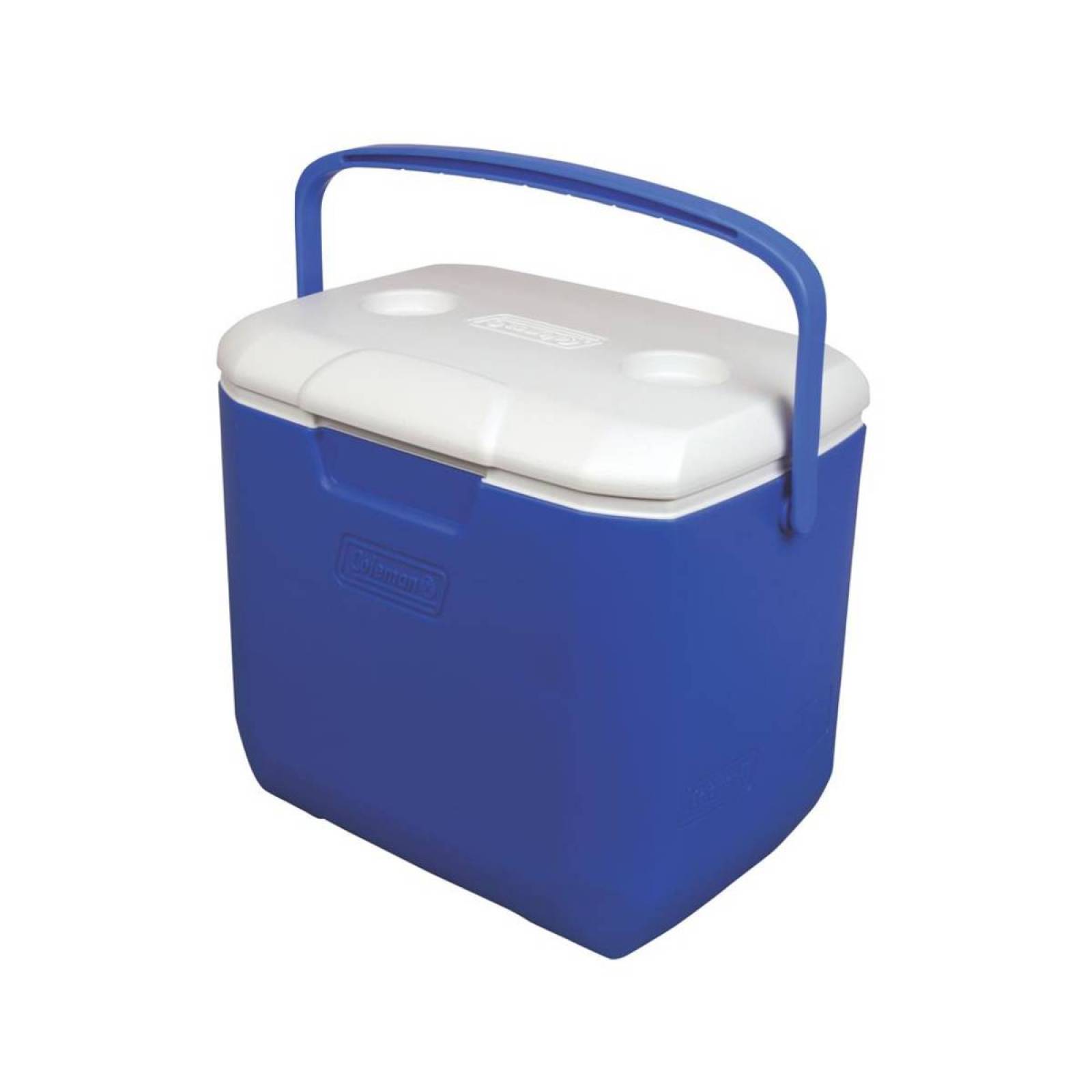 Hielera Azul 30 Qt Con Portavasos De Campismo Playa Coleman